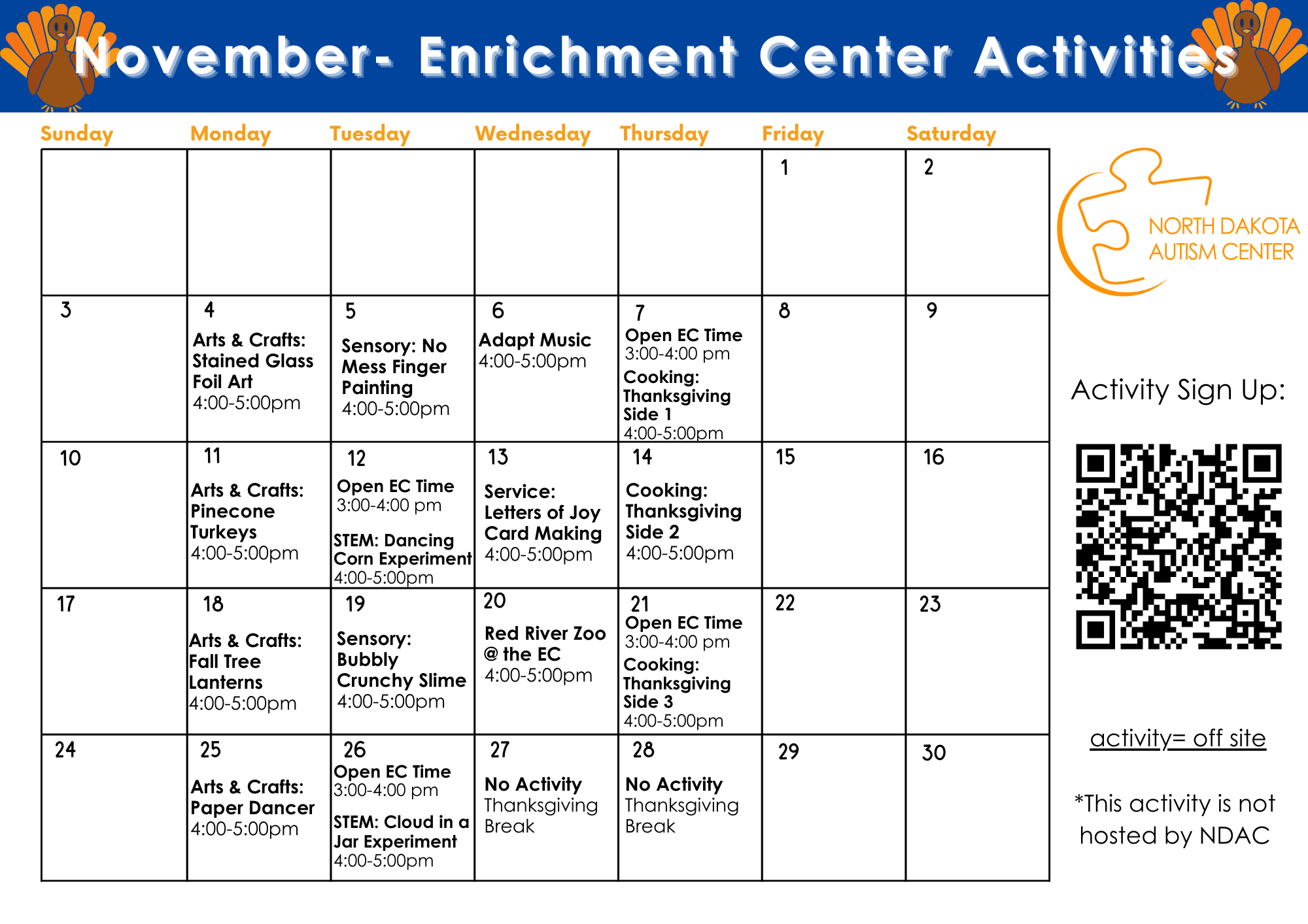 November calendar- updated